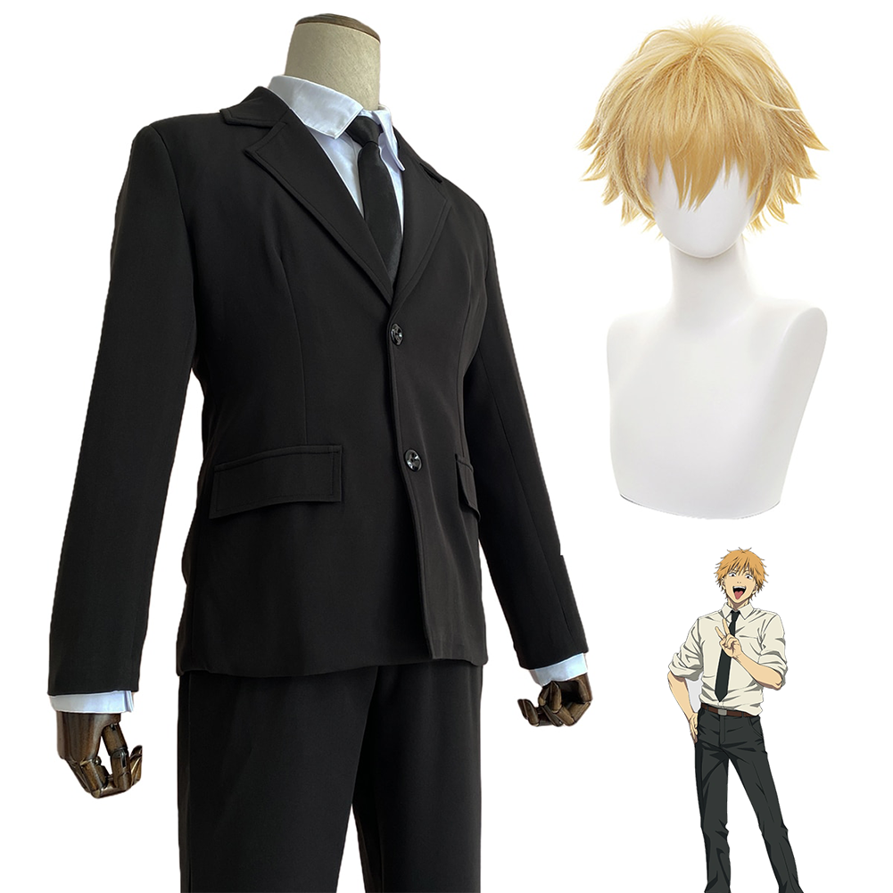 Chainsaw Man: Denji (Black Suit Uniform) Cosplay Costume – The Cosplay ...